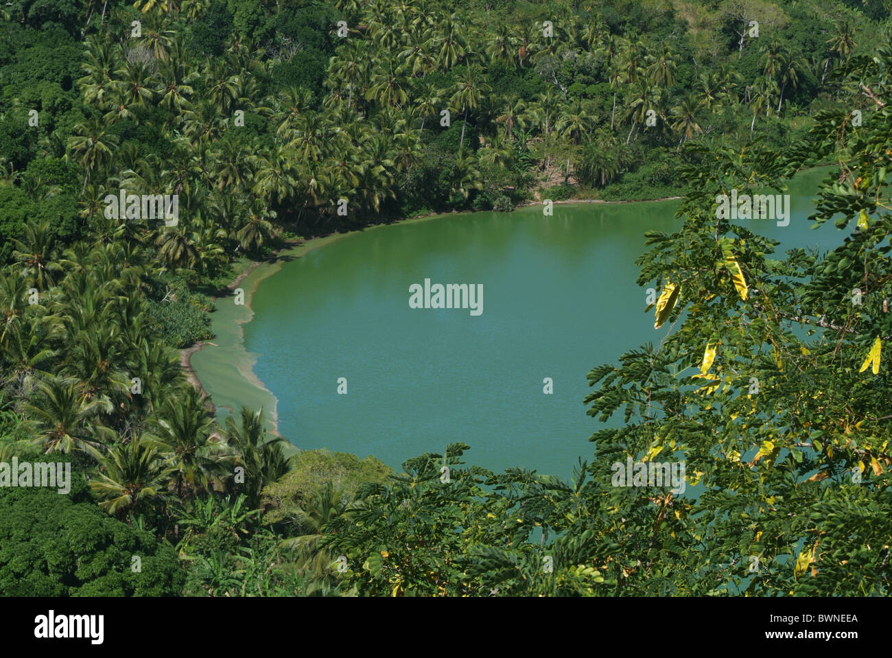 Mayotte Lac Dziani Pamanzi island Petite Terre France Europe Overseas ...