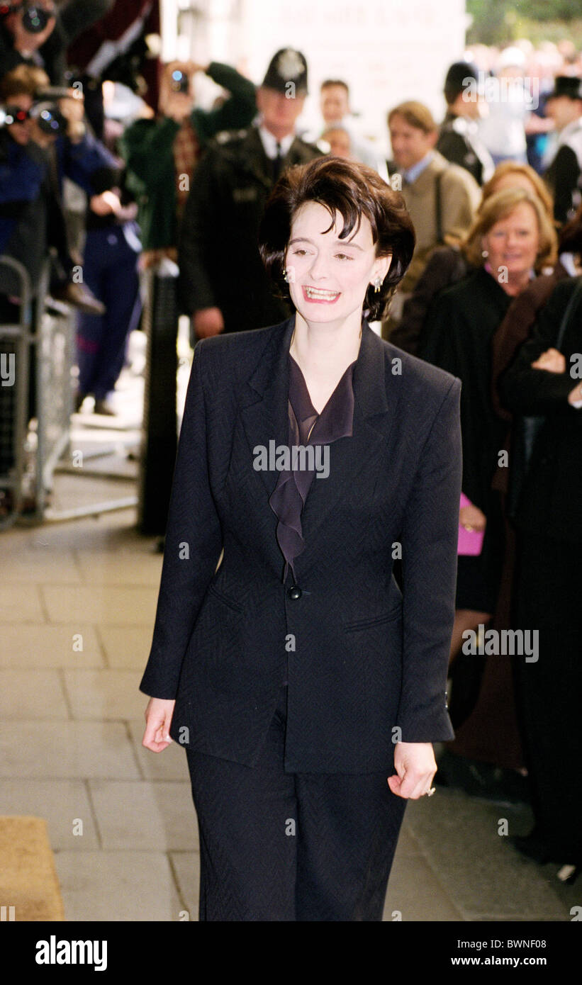 Cherie Blair (Booth) arrives at the Savoy Hotel for the 'Gold Awards ...
