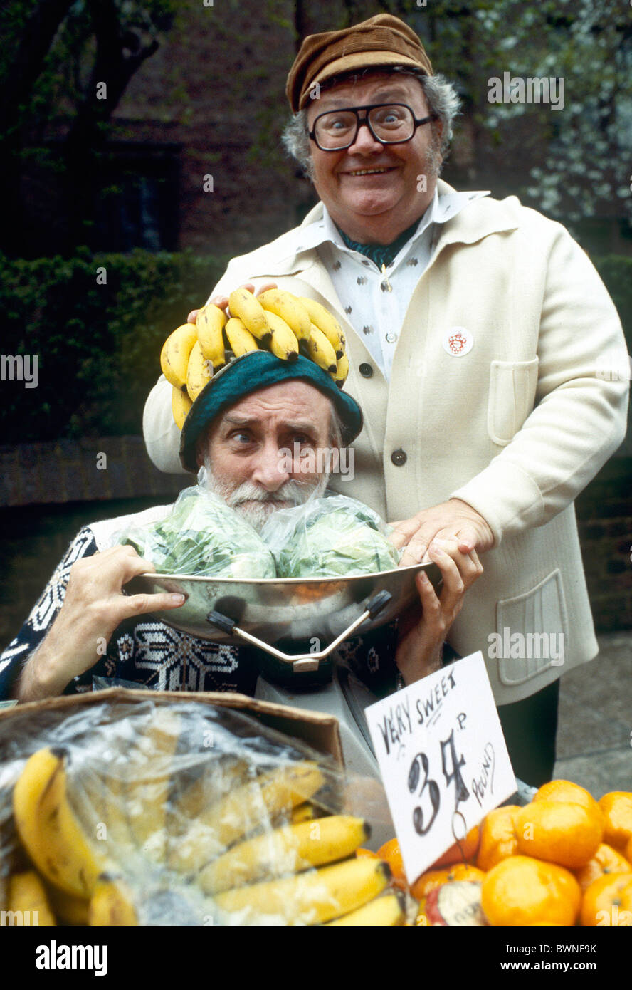 Comedian Spike Milligan with comedian and singer Harry Secombe in April ...