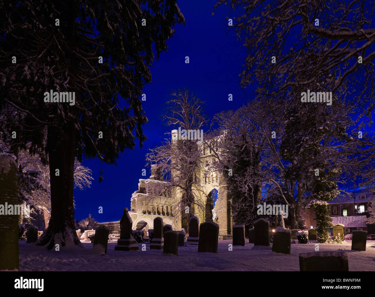 Kelso abbey illuminated hi-res stock photography and images - Alamy