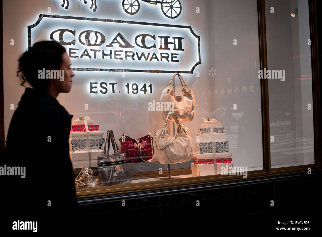 The Coach store on Madison Avenue in New York on Black Friday Stock ...