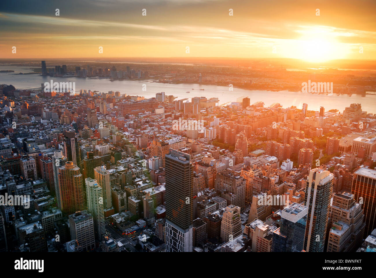 Aerial view of manhattan hi-res stock photography and images - Alamy