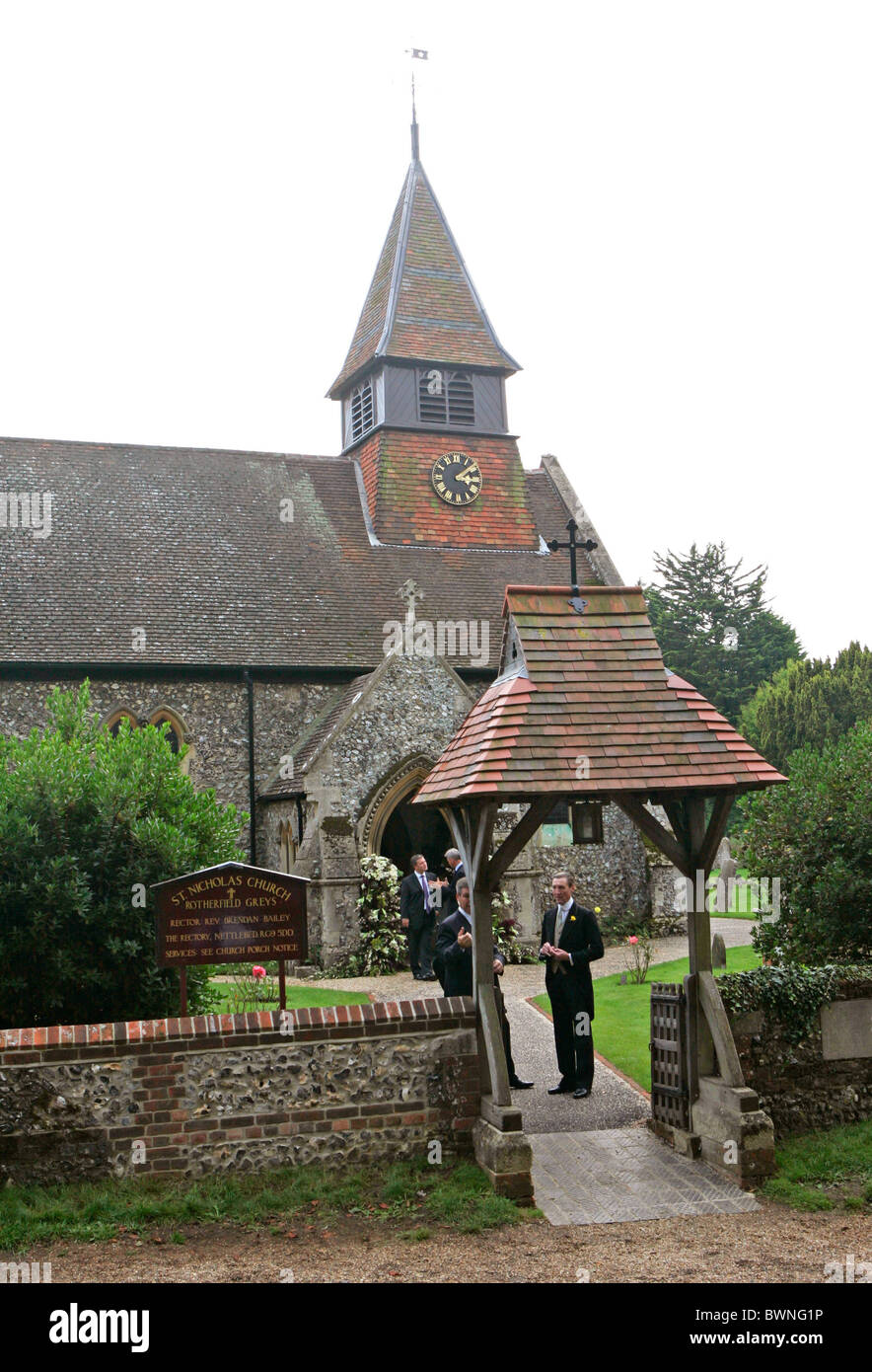 St. Nicholas Church at Rotherfield Greys in Oxfordshire, England Stock ...