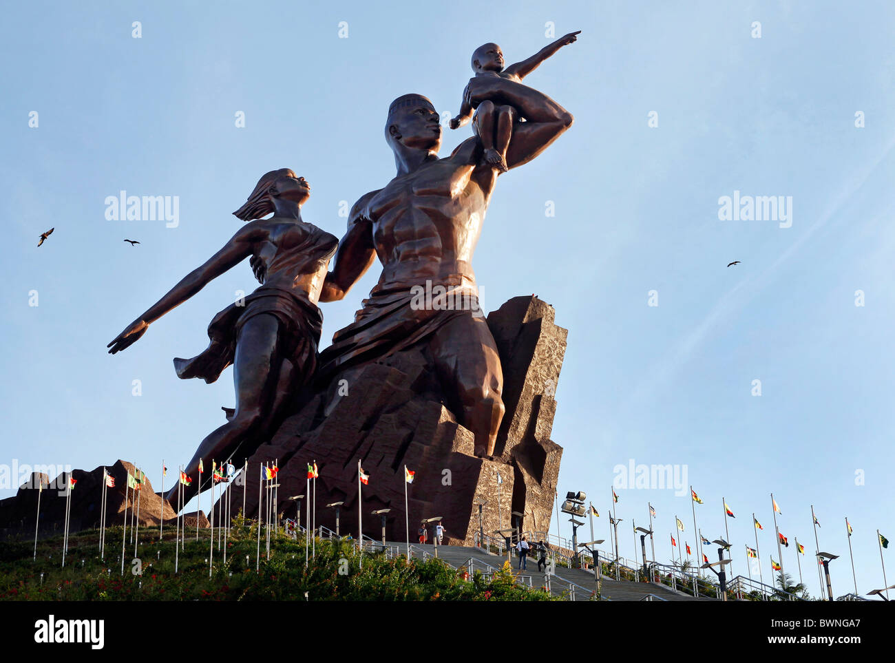 The African Renaissance Monument in Dakar, Senegal Stock Photo - Alamy