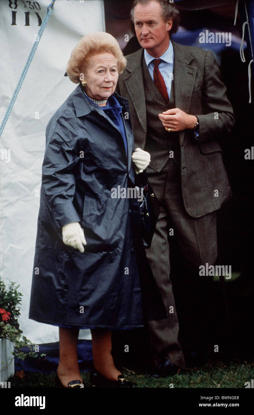 BETTY KENWARD (OF JENNIFER'S DIARY, HARPERS & QUEEN) ATTENDING BURGHLEY ...