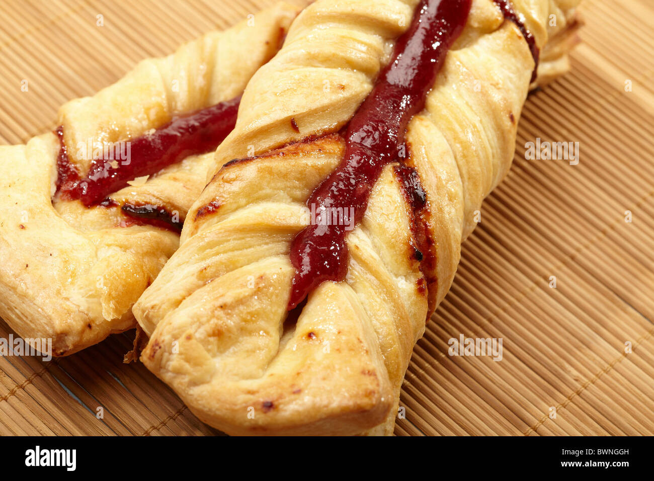 puff pastry with jam Stock Photo - Alamy