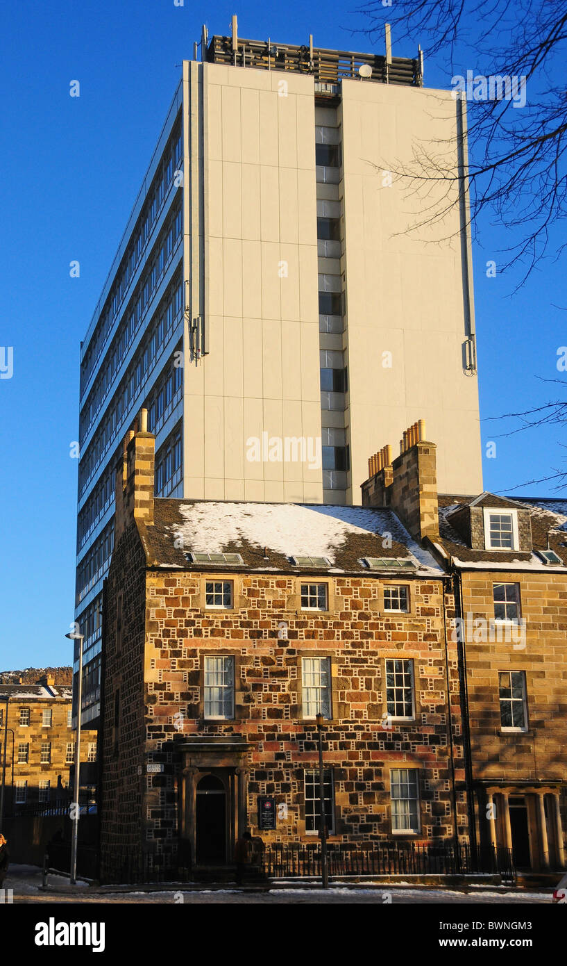 International Office and Appleton Tower from George Square Edinburgh ...