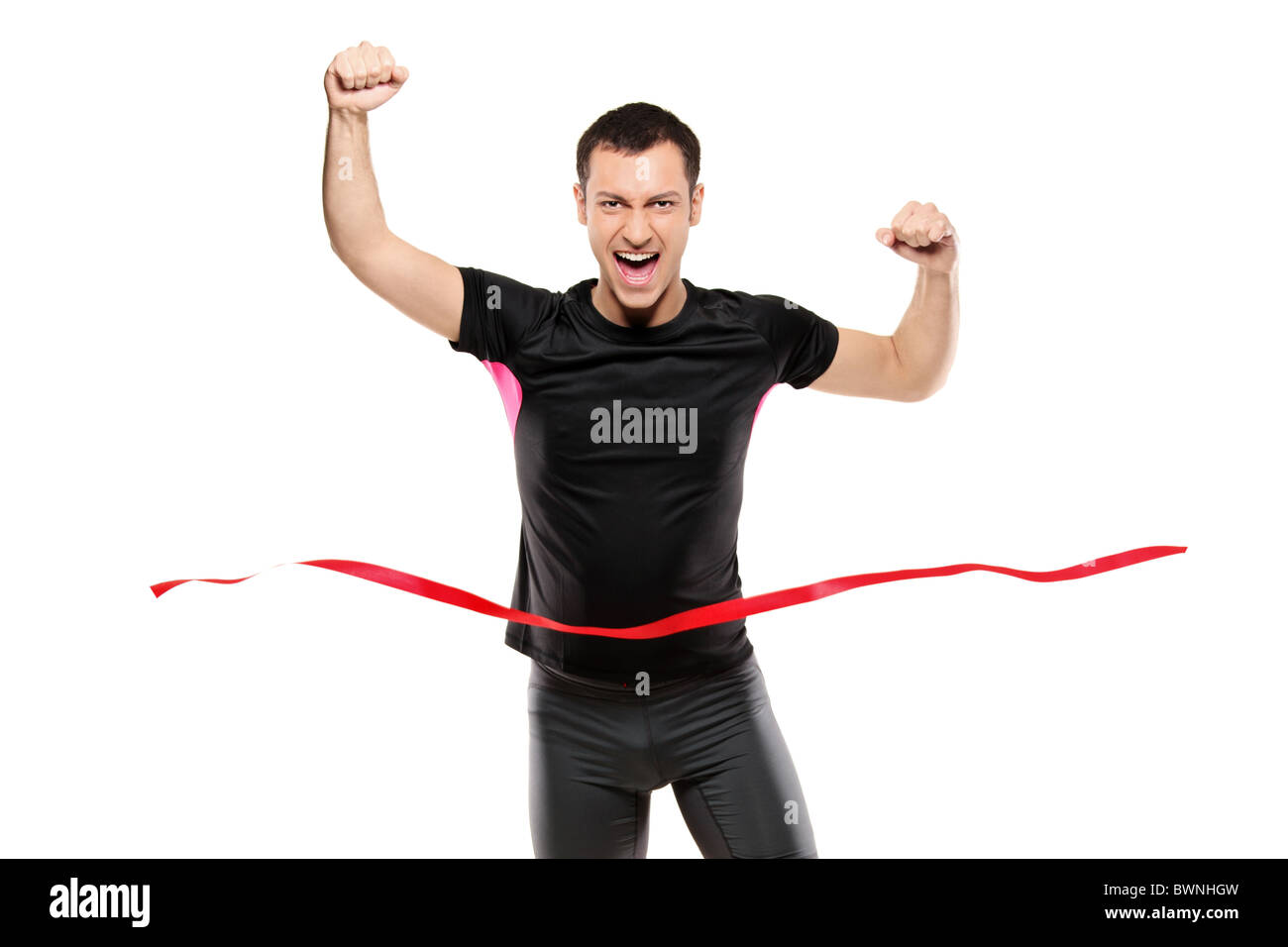 Finish line ribbon hi-res stock photography and images - Alamy