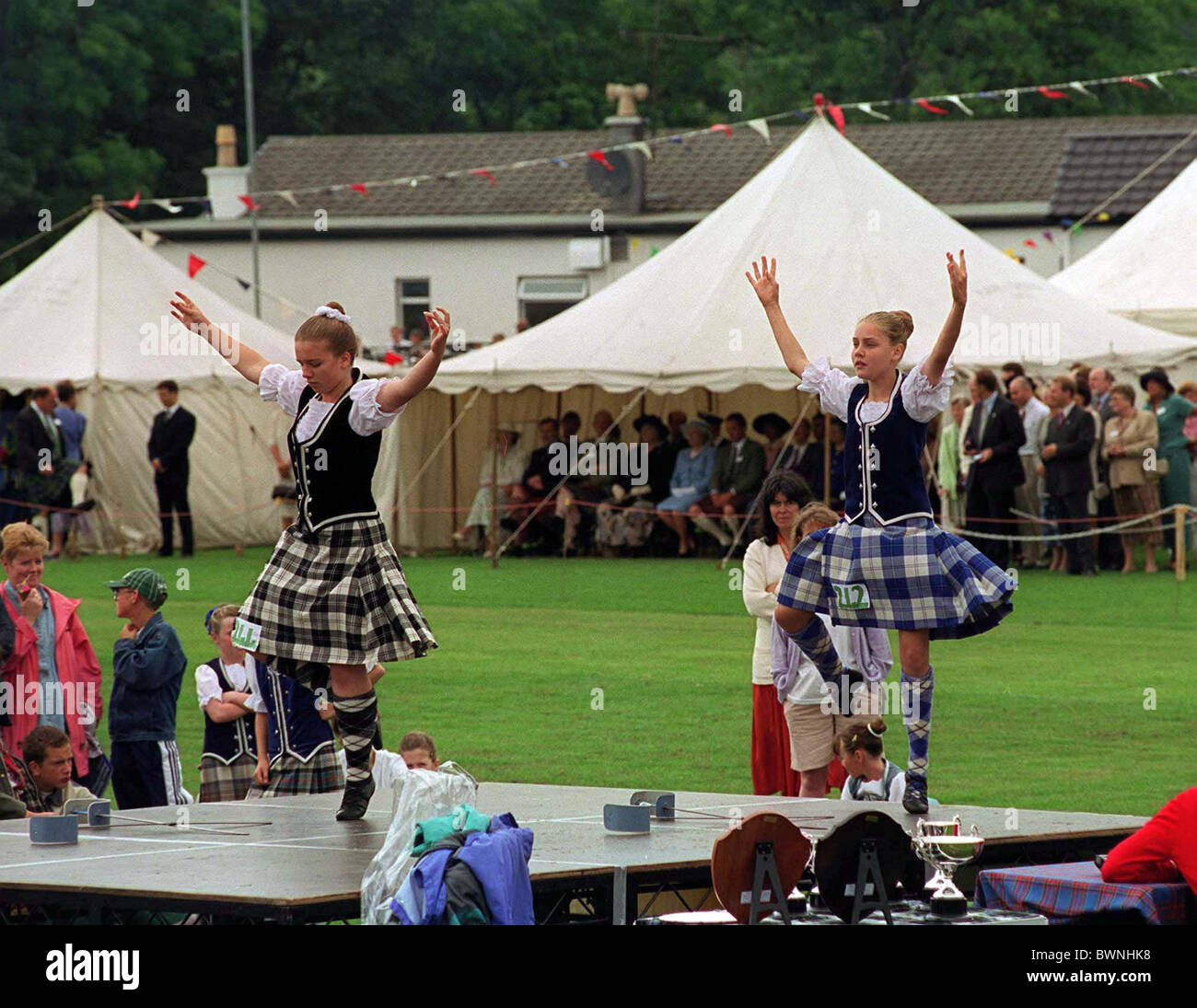 TRADITIONAL SCOTTISH DANCING ON THE ISLE OF ARRAN, SCOTLAND Stock Photo ...