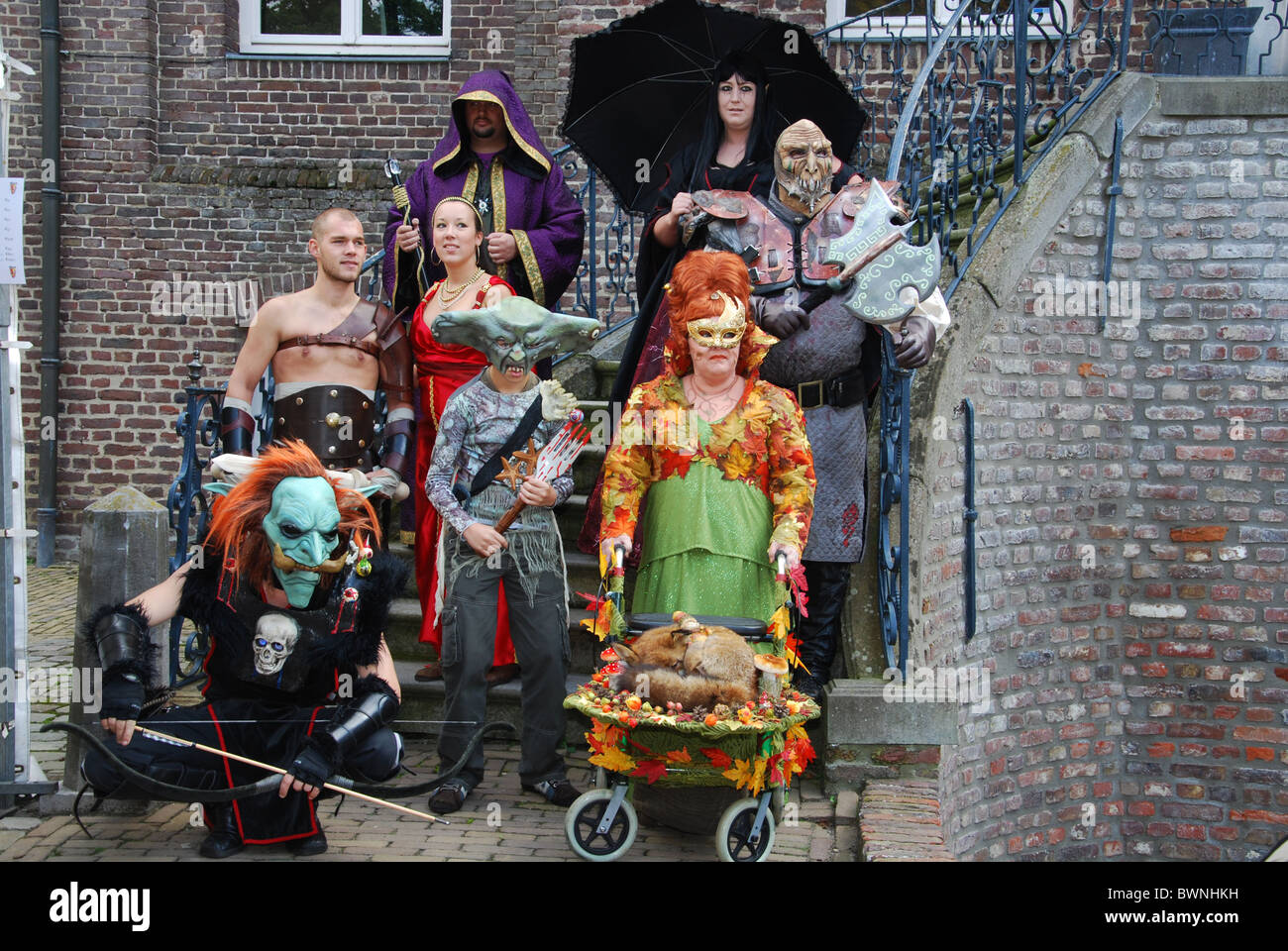 Fairy tale group posing at Fantasy Fair Arcen Netherlands Europe Stock ...