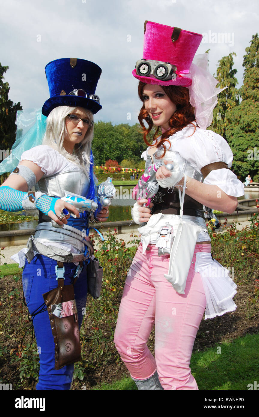 colourful characters at Elf Fantasy Fair Arcen Netherlands Stock Photo ...