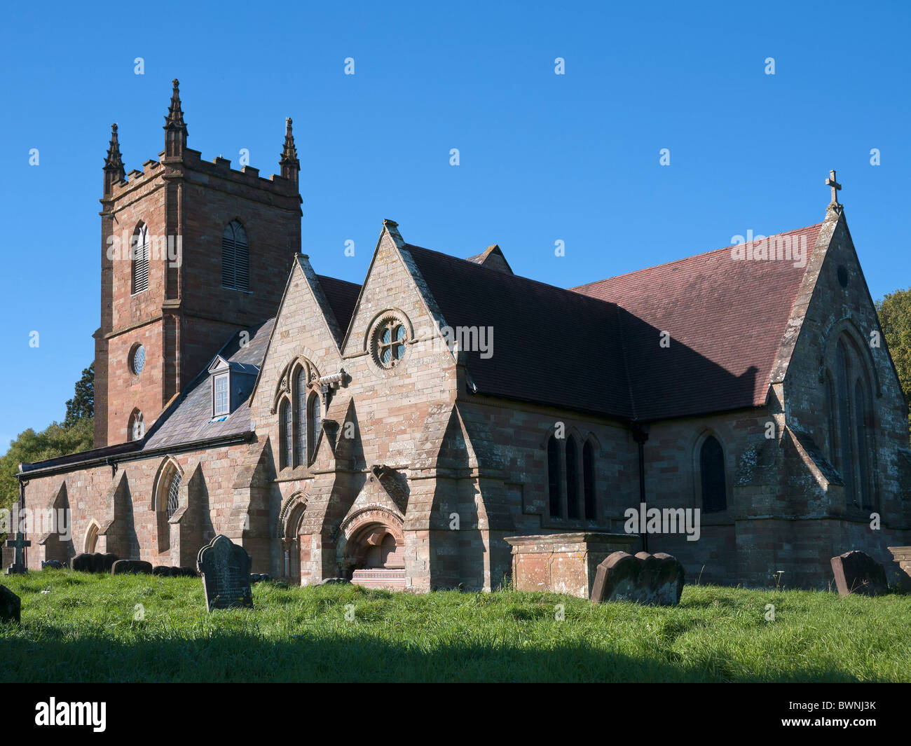 view from hanbury church worcestershire england uk the setting for the ...