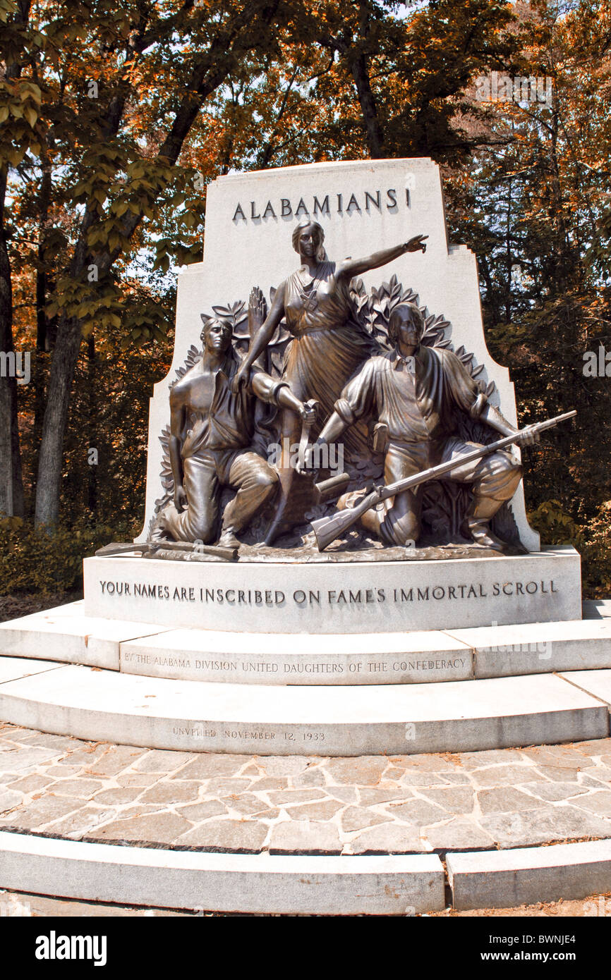 Alabama monument, gettysburg hi-res stock photography and images - Alamy