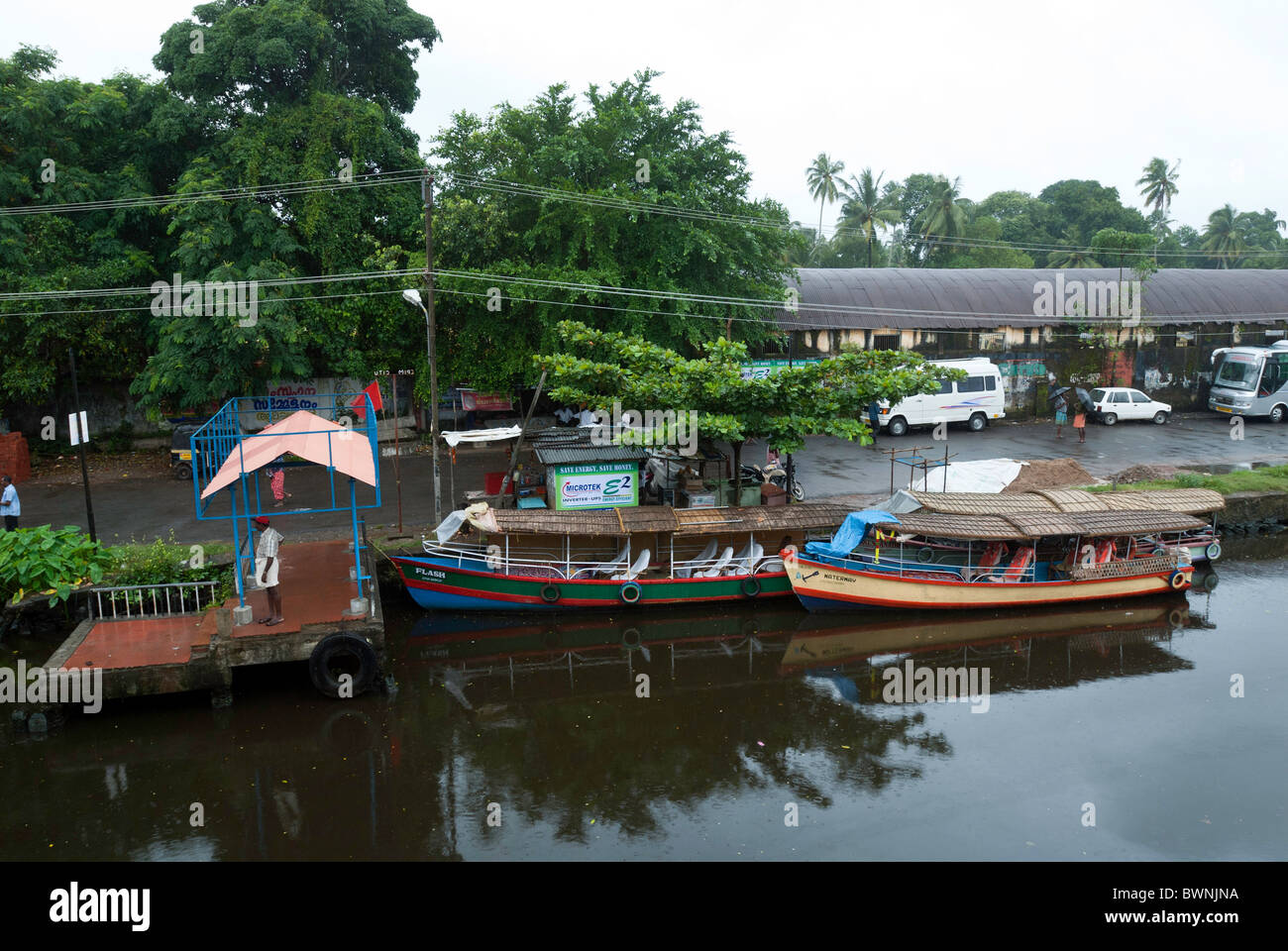 Backwaters of Alappuzha;Alleppey,Kerala, India Stock Photo - Alamy