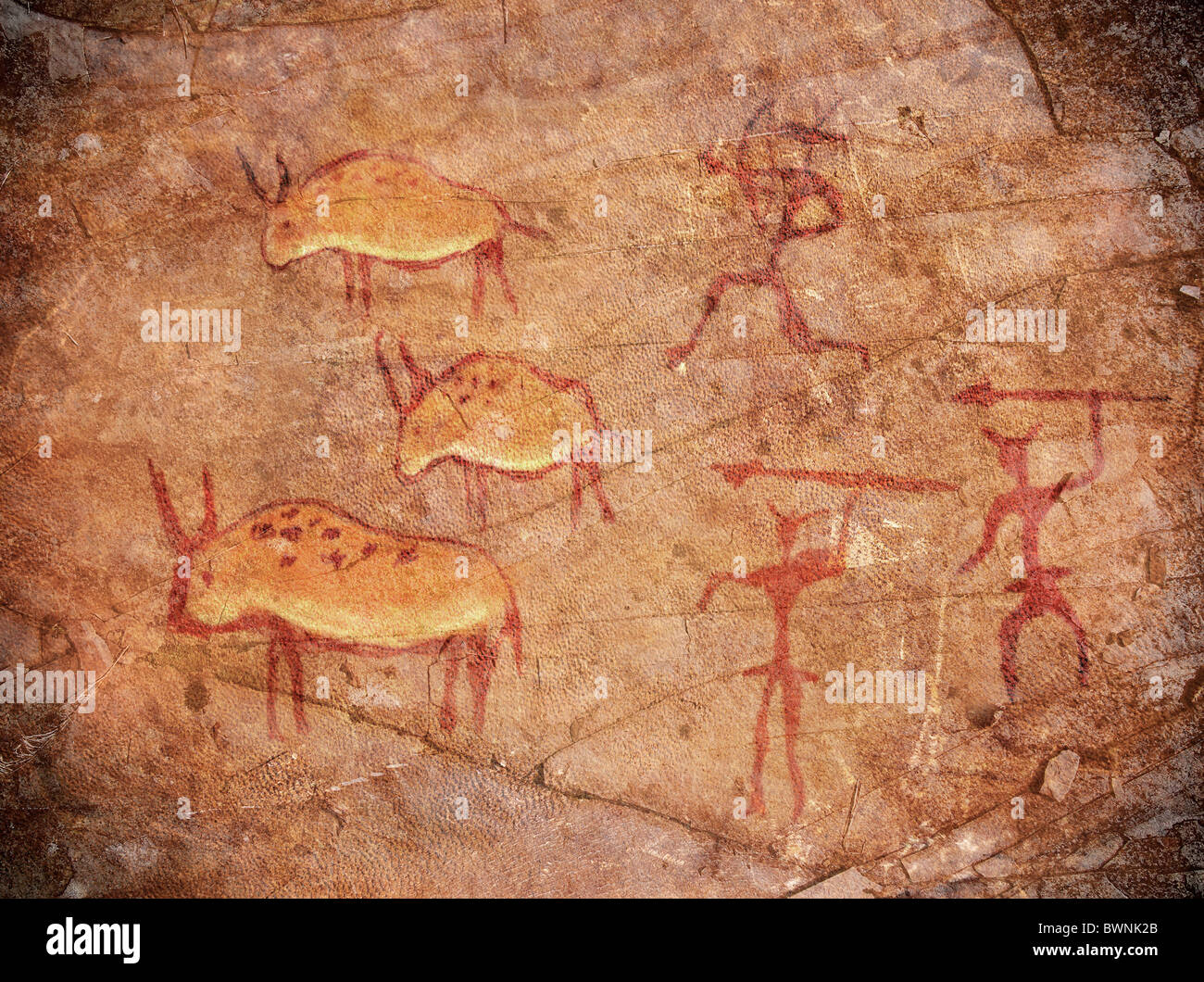 Prehistoric cave painting hi-res stock photography and images - Alamy