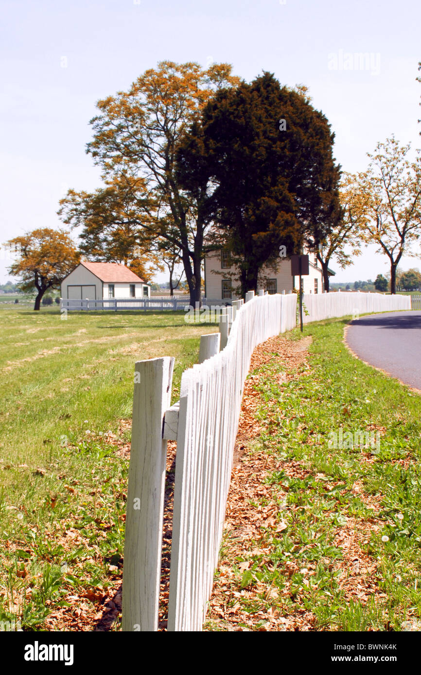 Battlefield aid station at Pitzer Woods Gettysburg Pennsylvania PA in ...