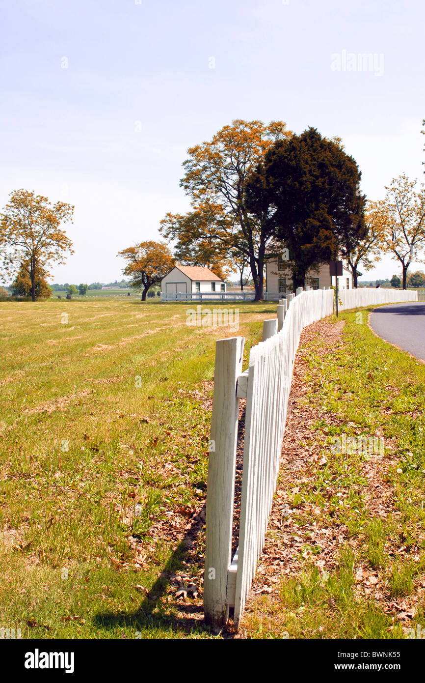 Battlefield aid station at Pitzer Woods Gettysburg Pennsylvania PA in ...