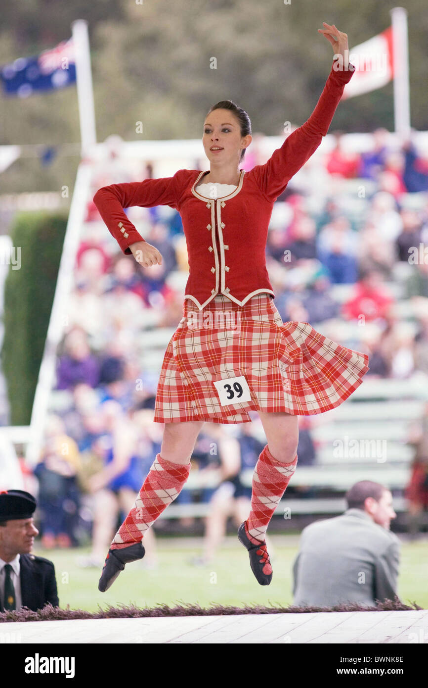 Highland dancer at the Braemar Games Highland gathering Stock Photo - Alamy