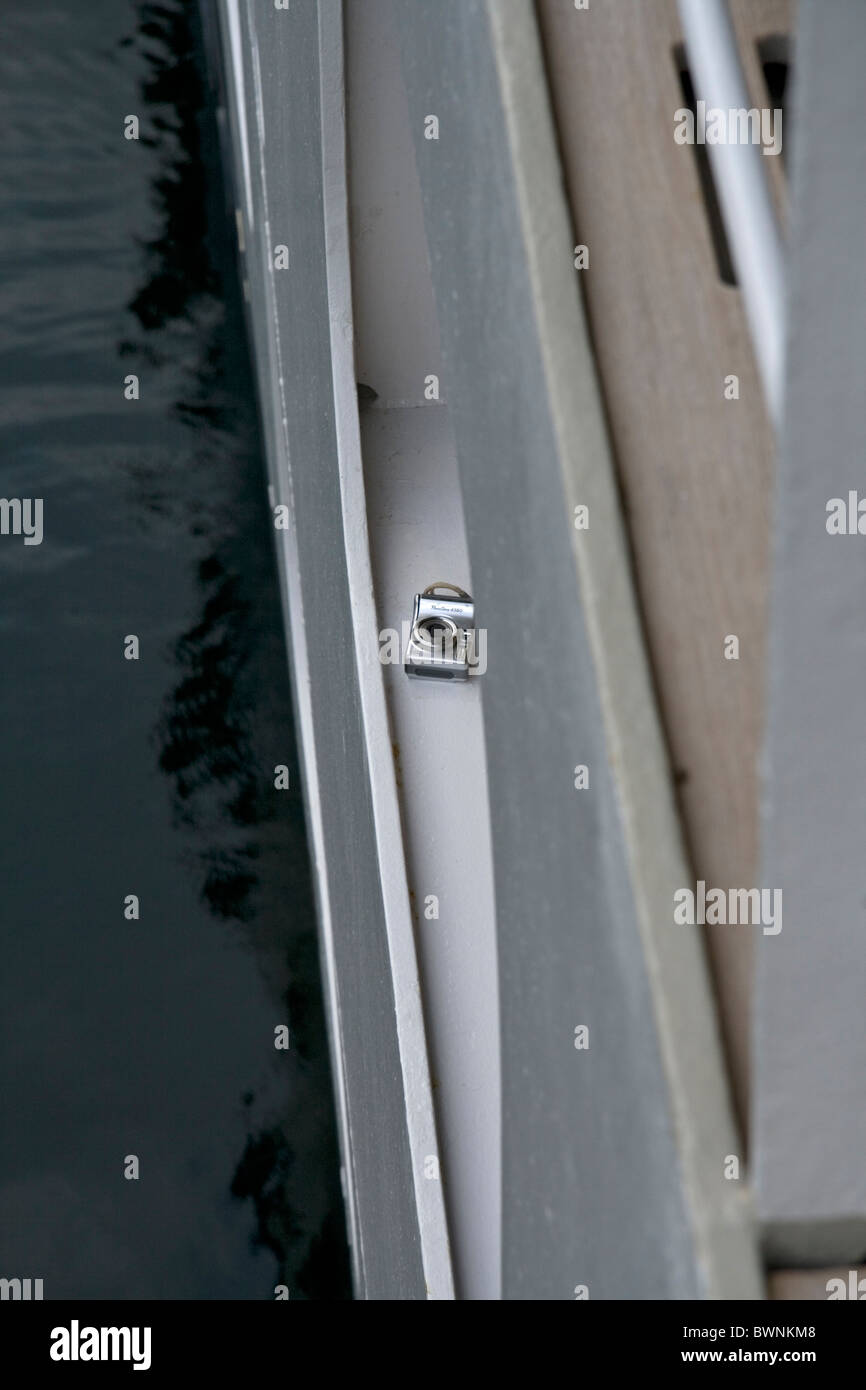 Canon Powershot compact camera on a balcony of the Queen Mary 2 Stock ...