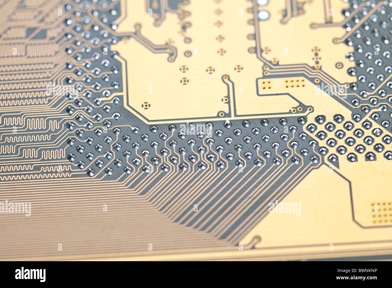 A close up of a computer circuit Stock Photo - Alamy