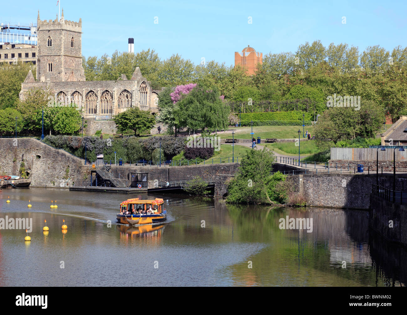 The floating harbour and Avon River at Bristol, England Stock Photo - Alamy