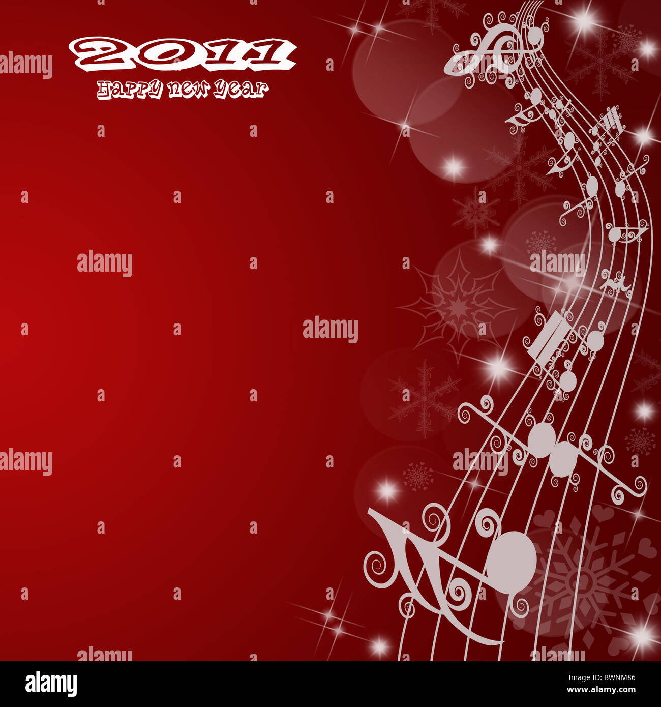 Beautiful abstract background of Happy New Year greeting card Stock ...