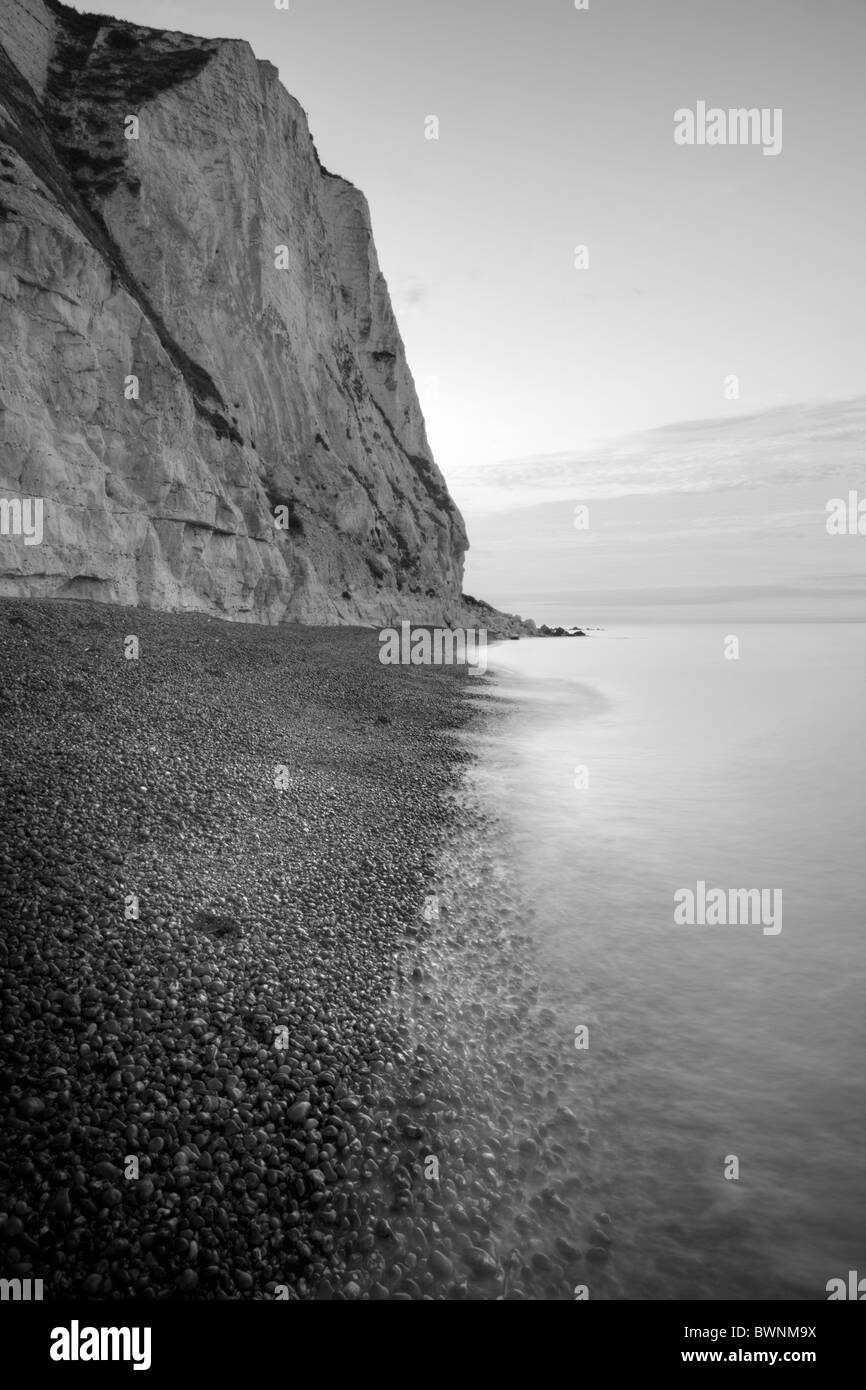 White cliffs of dover sunrise Black and White Stock Photos & Images - Alamy