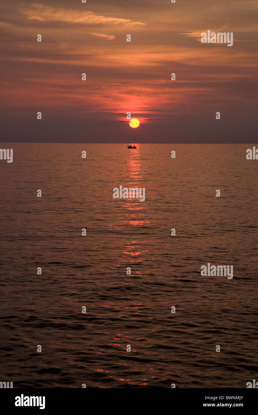 Verudela Beach, Pula, Croatia. The beautiful Istrian coastline and view ...