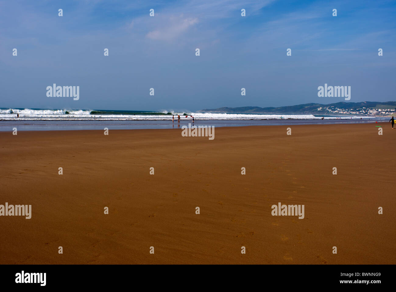 putsborough beach on the devon coast woolacombe england uk coast ...