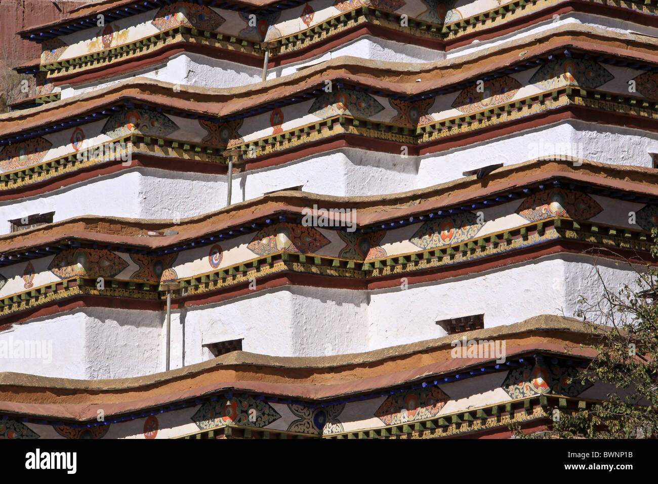 Kumbum Stupa in Gyantse Tibet Stock Photo - Alamy