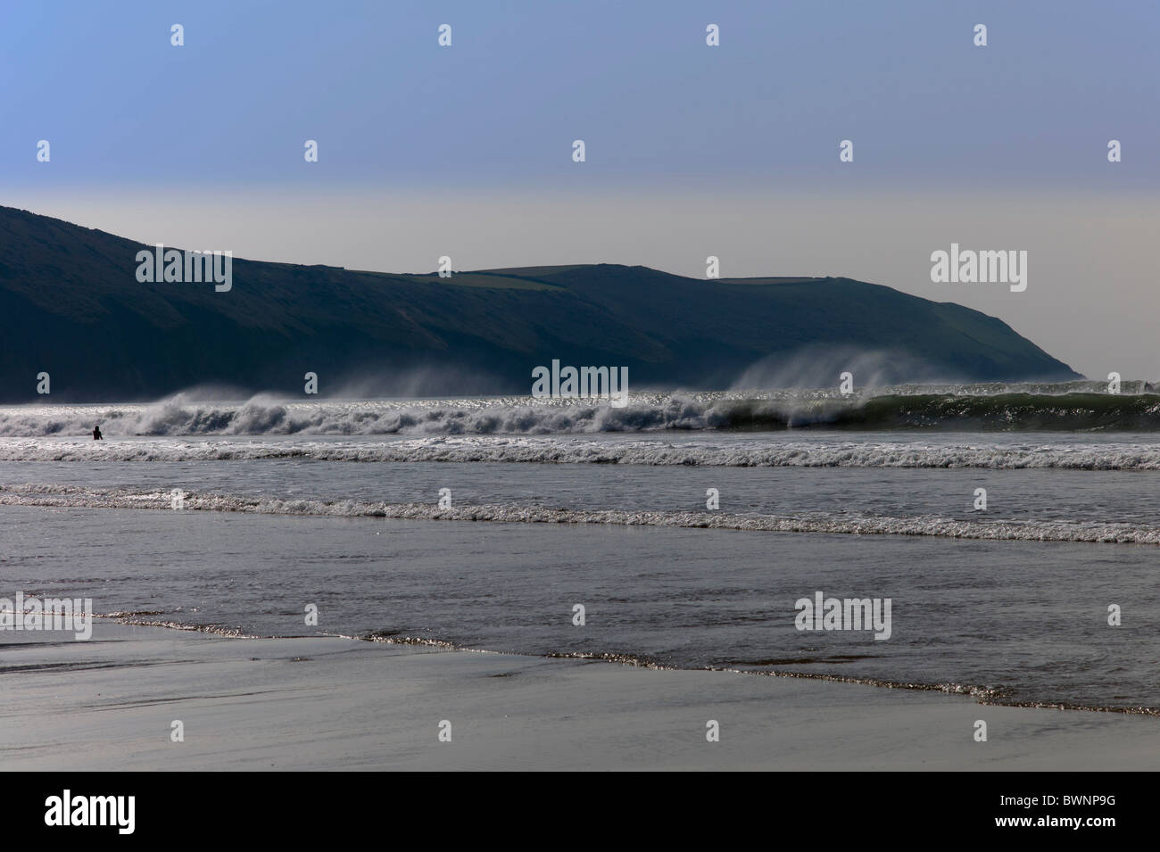 putsborough beach on the devon coast woolacombe england uk coast ...