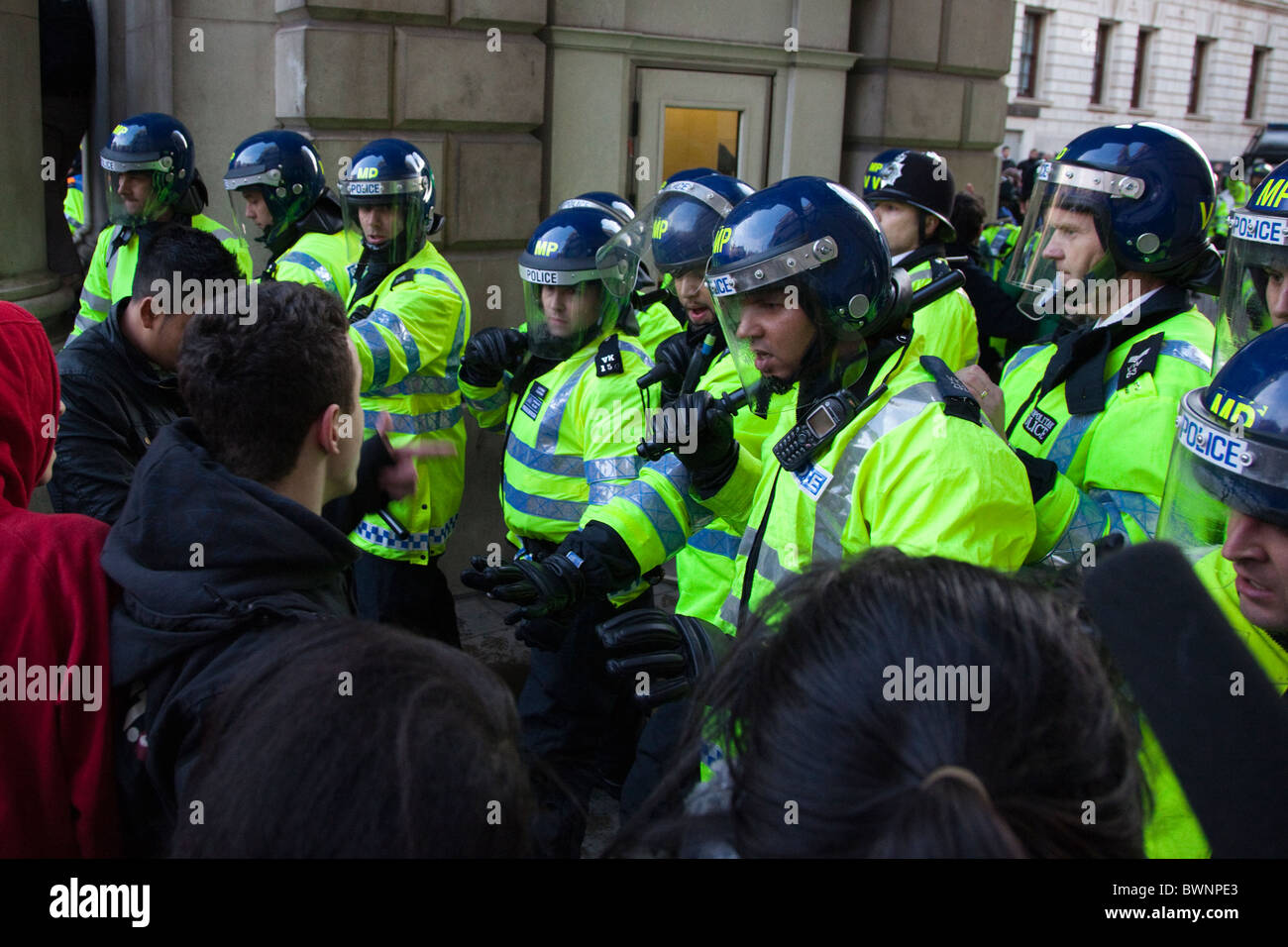 LONDON, ENGLAND - Student Demonstration against fee rises and budget ...