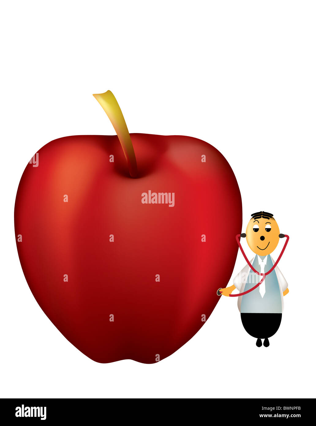 An apple a day keeps the doctor away Stock Photo - Alamy