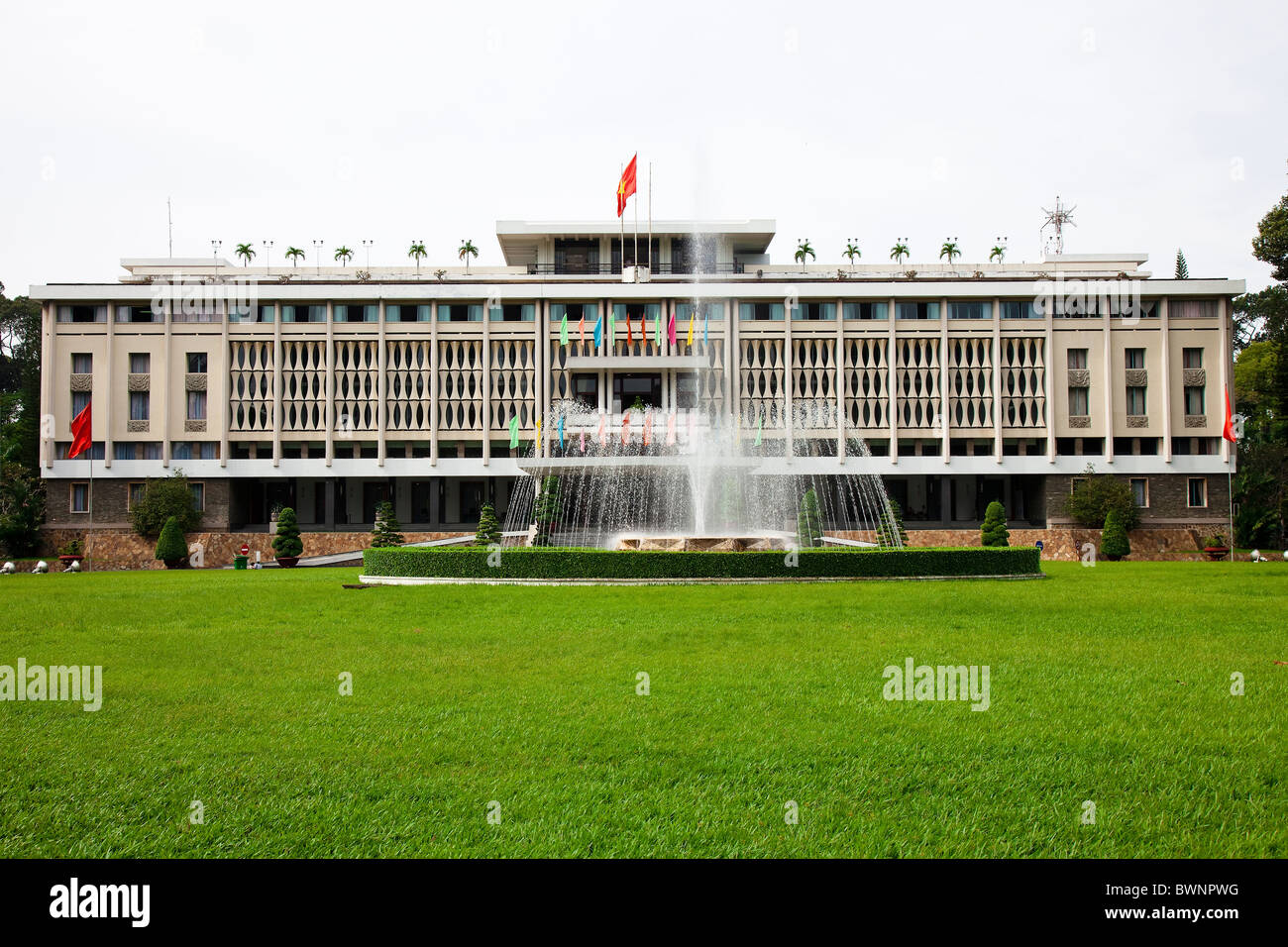 Previous Presidential Palace, now called Reunification hall, in Ho Chi ...