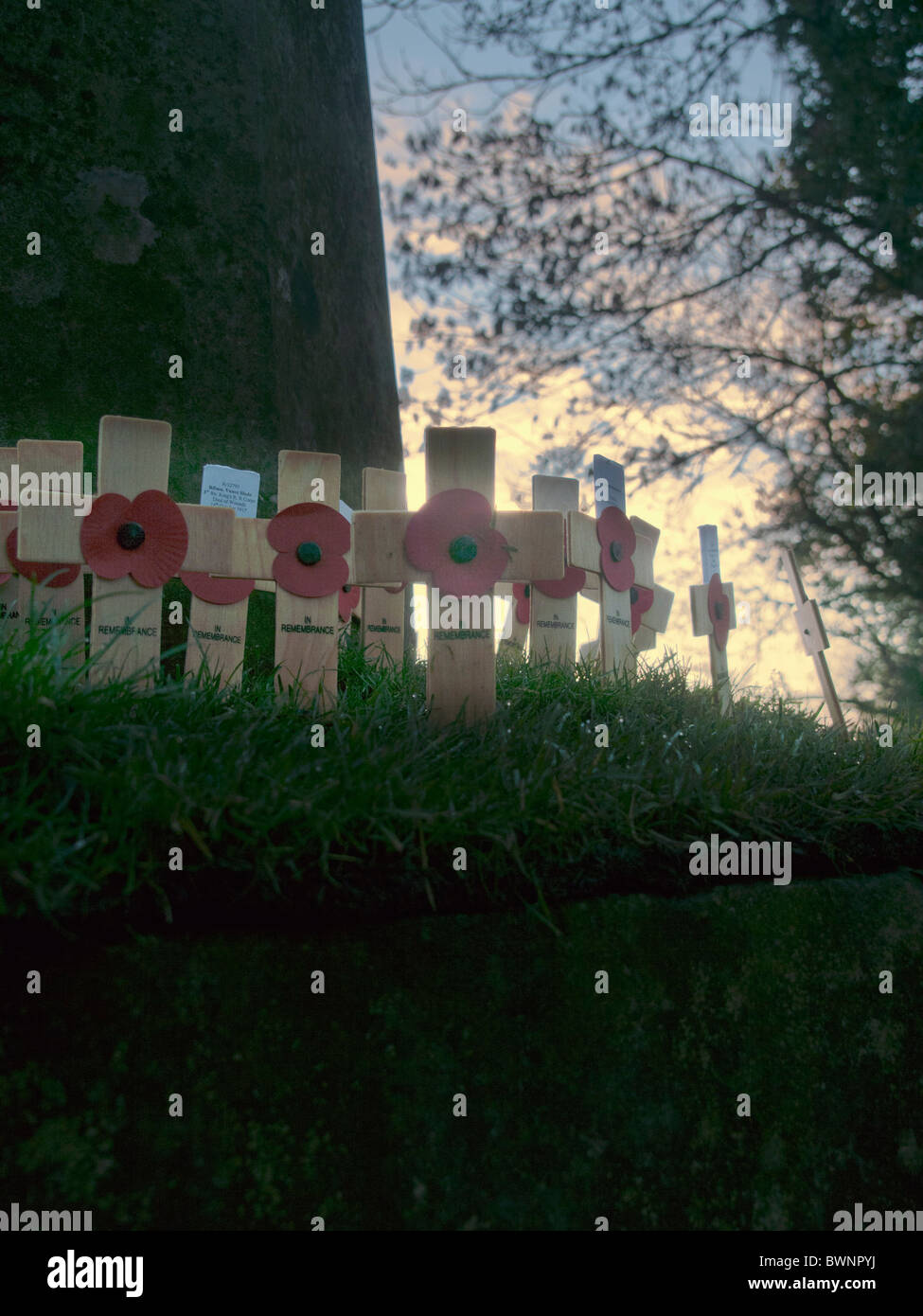 a remembrance sunday memorial Stock Photo - Alamy