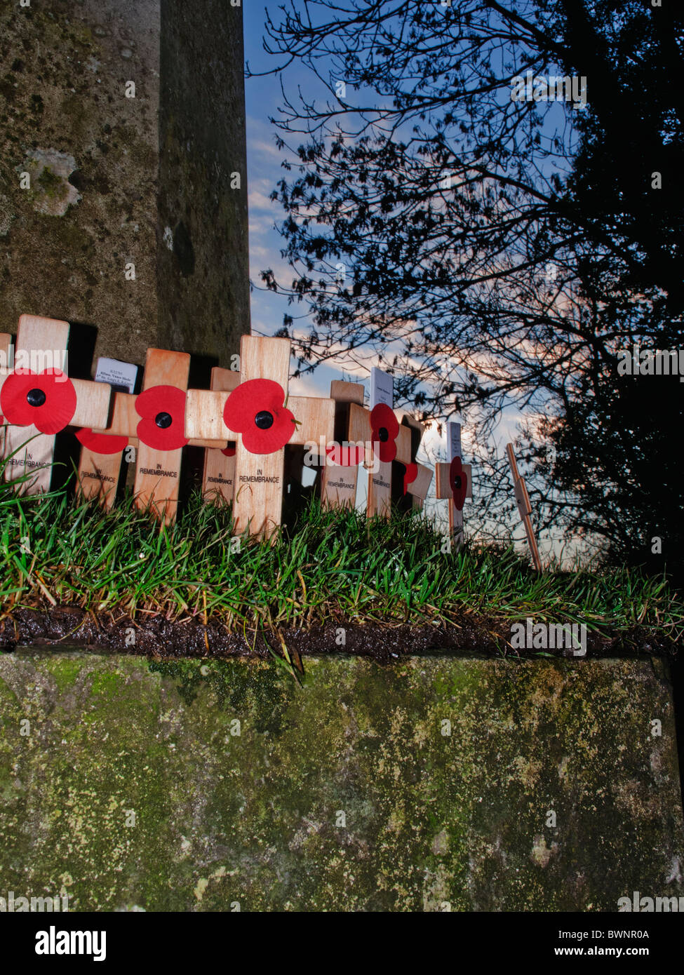 a remembrance sunday memorial Stock Photo - Alamy