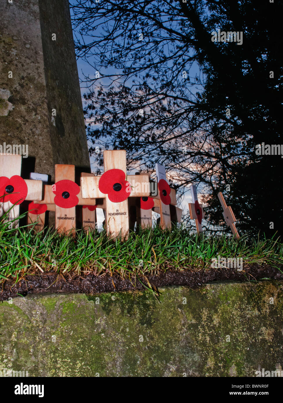 a remembrance sunday memorial Stock Photo - Alamy