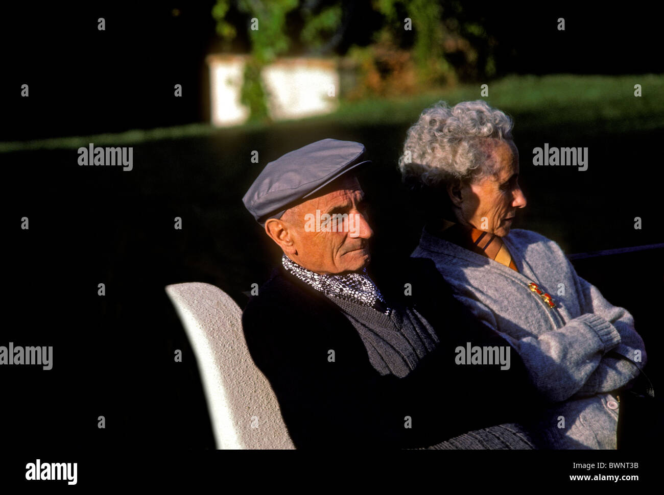 2, two, French people, Frenchman, Frenchwoman, man and woman, couple ...