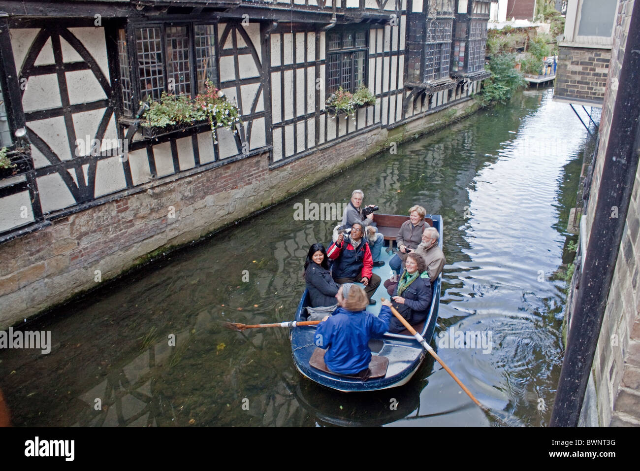 Canterbury River Tours on the River Stour Stock Photo - Alamy