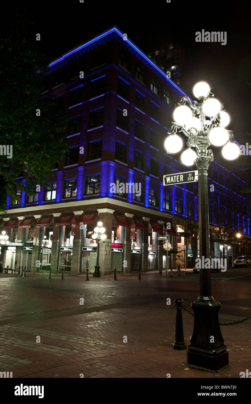 One of the buildings in Gastown in downtown Vancouver on the famous ...