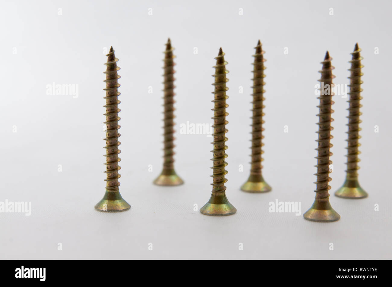 the picture of the stack of screws Stock Photo - Alamy
