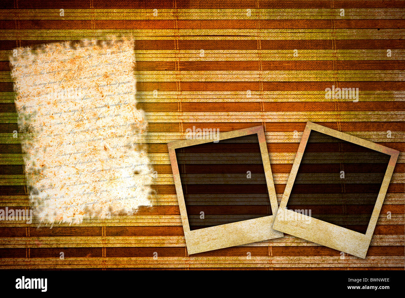 photo frames on cracked vintage background Stock Photo - Alamy