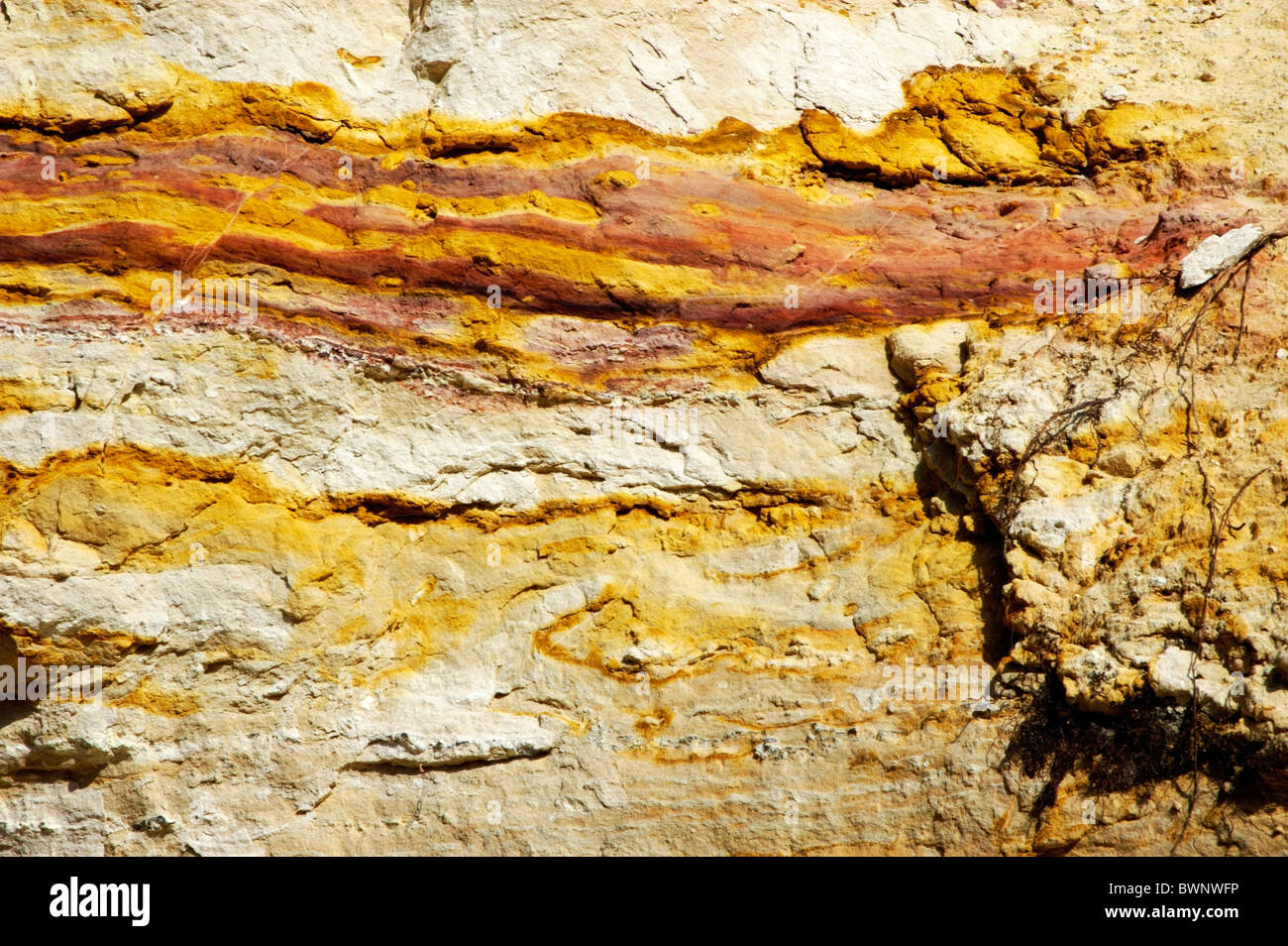 France Provence Luberon The Rustrel Canyon Red And Yellow Sandy Cliffs ...