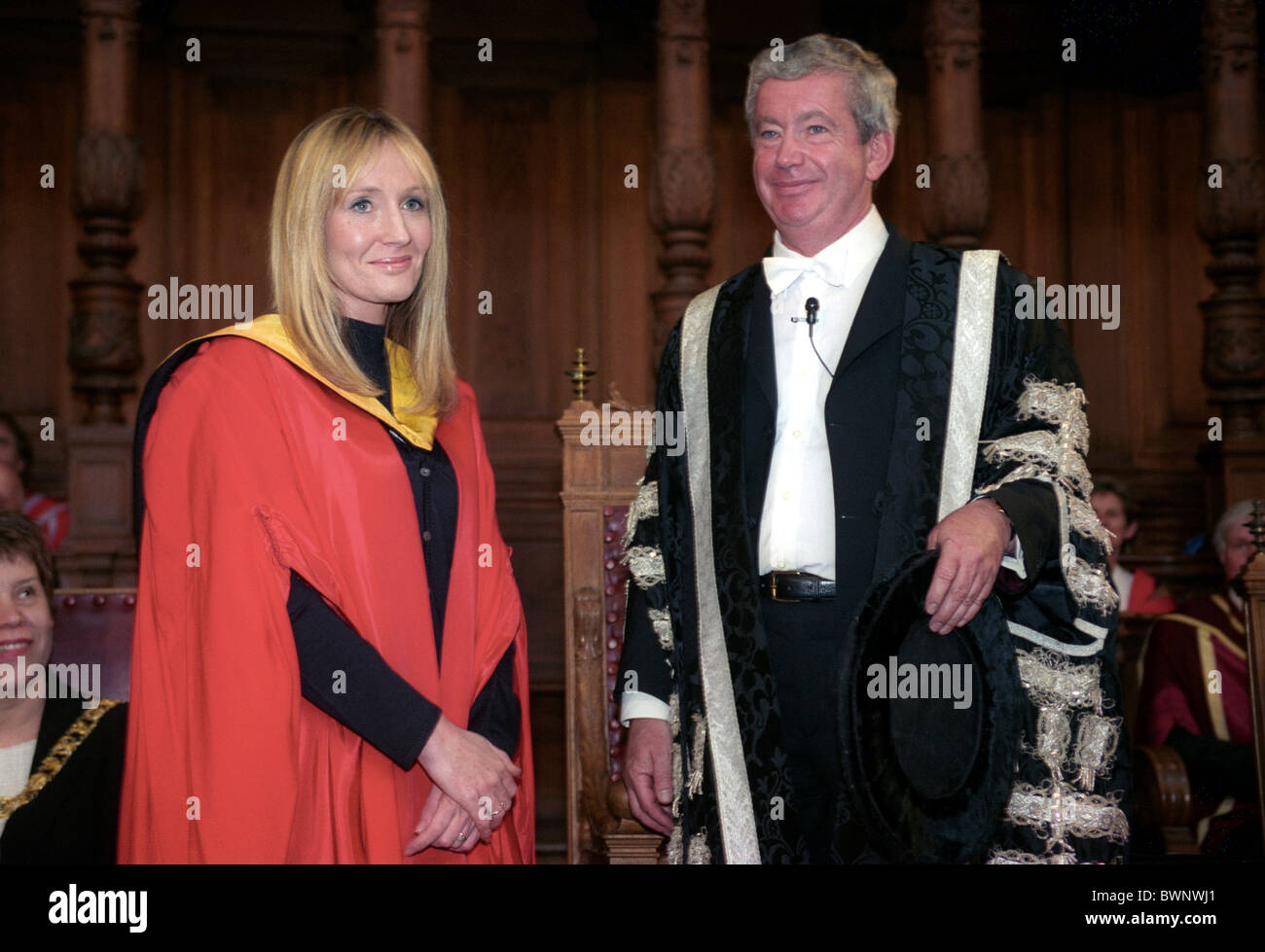 Jk rowling honorary graduation edinburgh university with timothy oshea ...