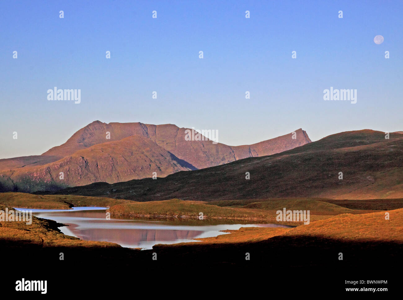 UK Scotland Wester Ross-shire Ben More Coigach at dawn Stock Photo - Alamy