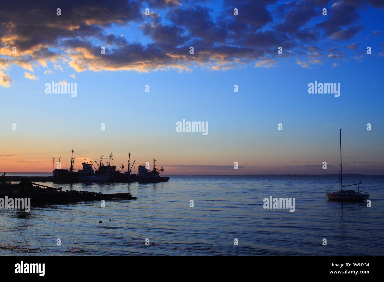 Strait of Kerch Taman Russia Krasnodar region Europe Black sea Coast ...