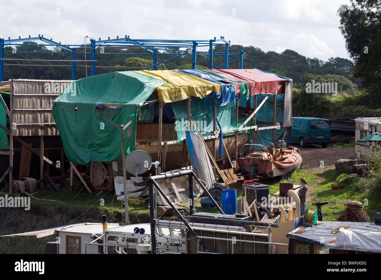 Boat repair yard hi-res stock photography and images - Alamy