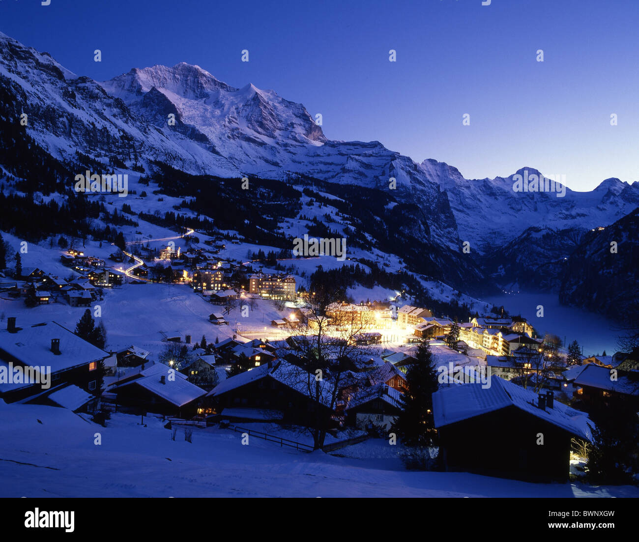 Switzerland Europe Bernese Oberland Wengen Jungfrau Canton Bern by ...