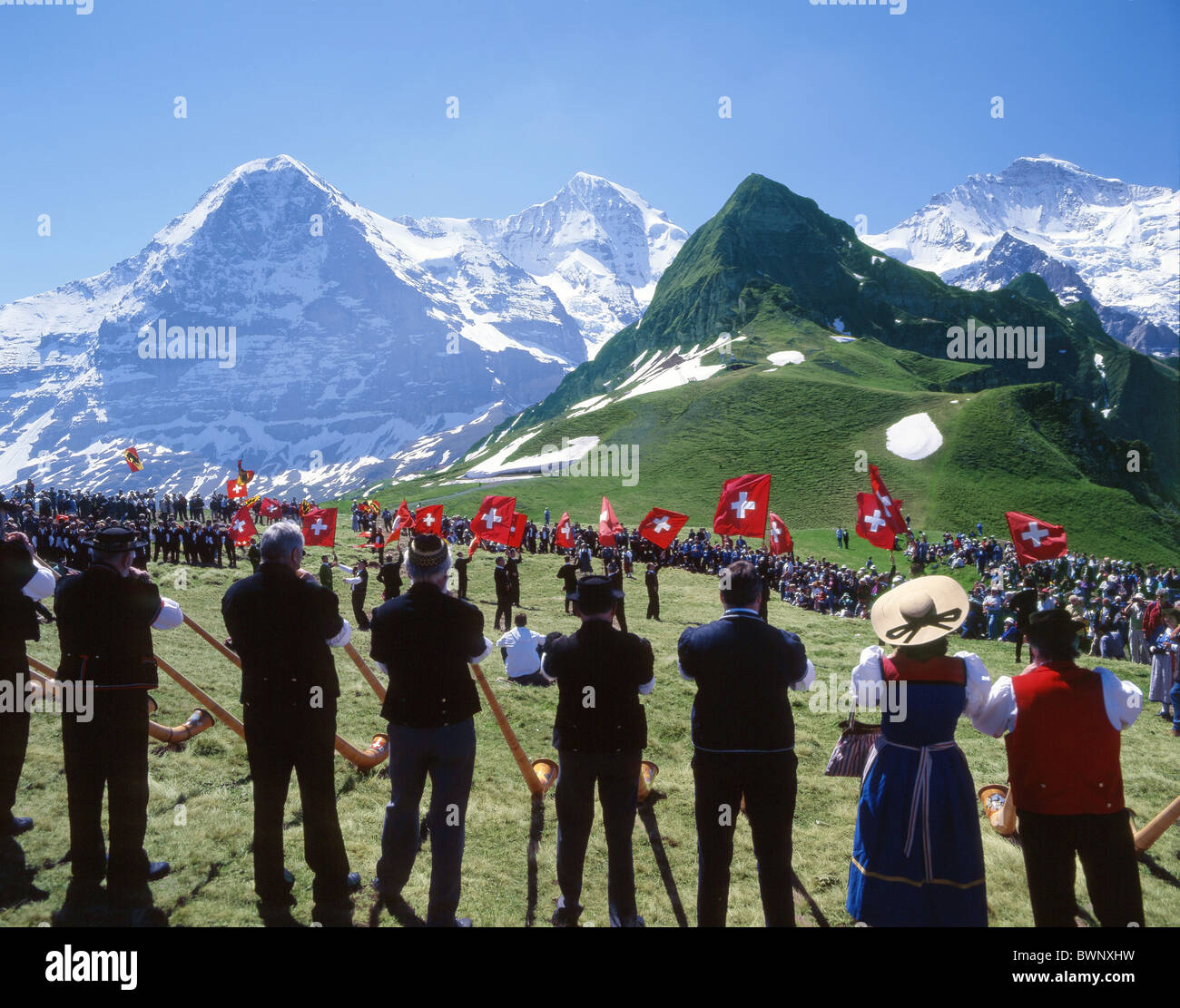 Traditional bernese costume hi-res stock photography and images - Alamy