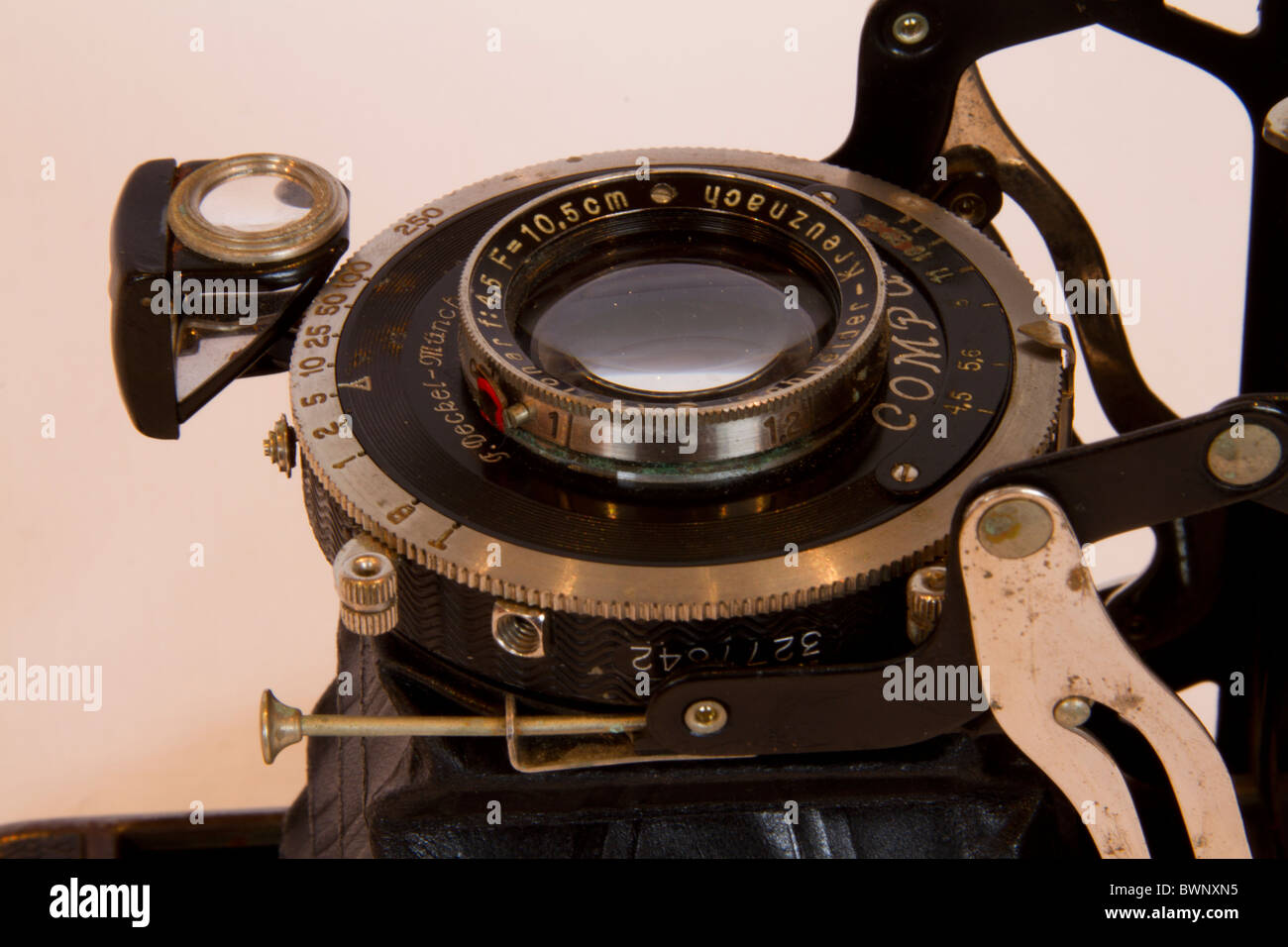 old camera close up lens Stock Photo - Alamy